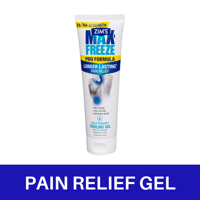 Zim's Max Freeze Maximum Pain Relief Pro Formula Gel, 4 Oz HSA/FSA ...