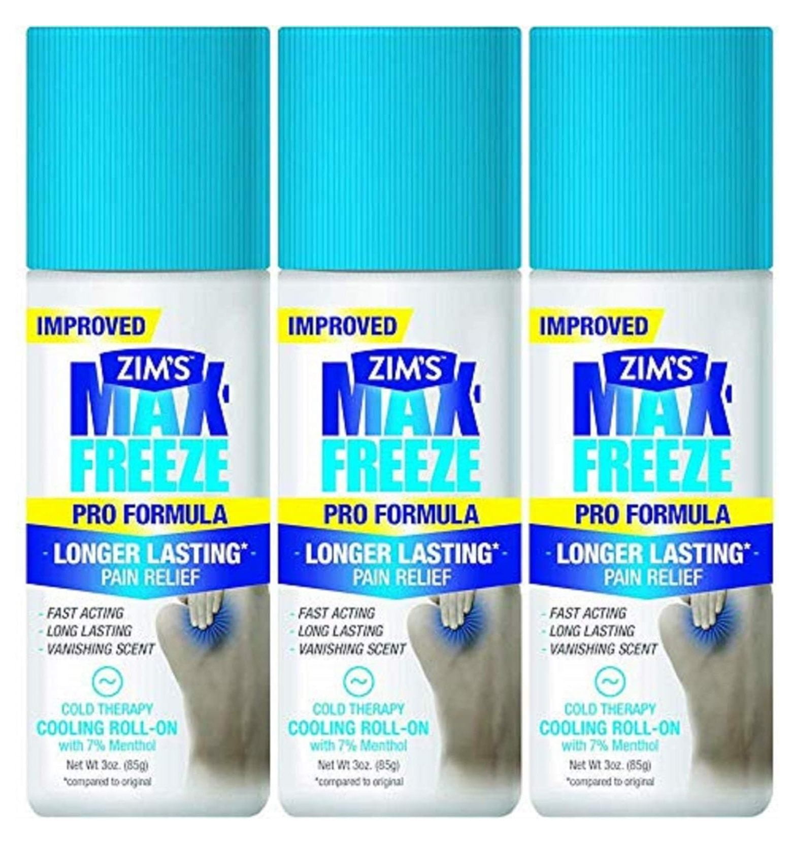 Zim's Max Freeze Muscle & Joint Pain Relief - Roll On - Greaseless ...