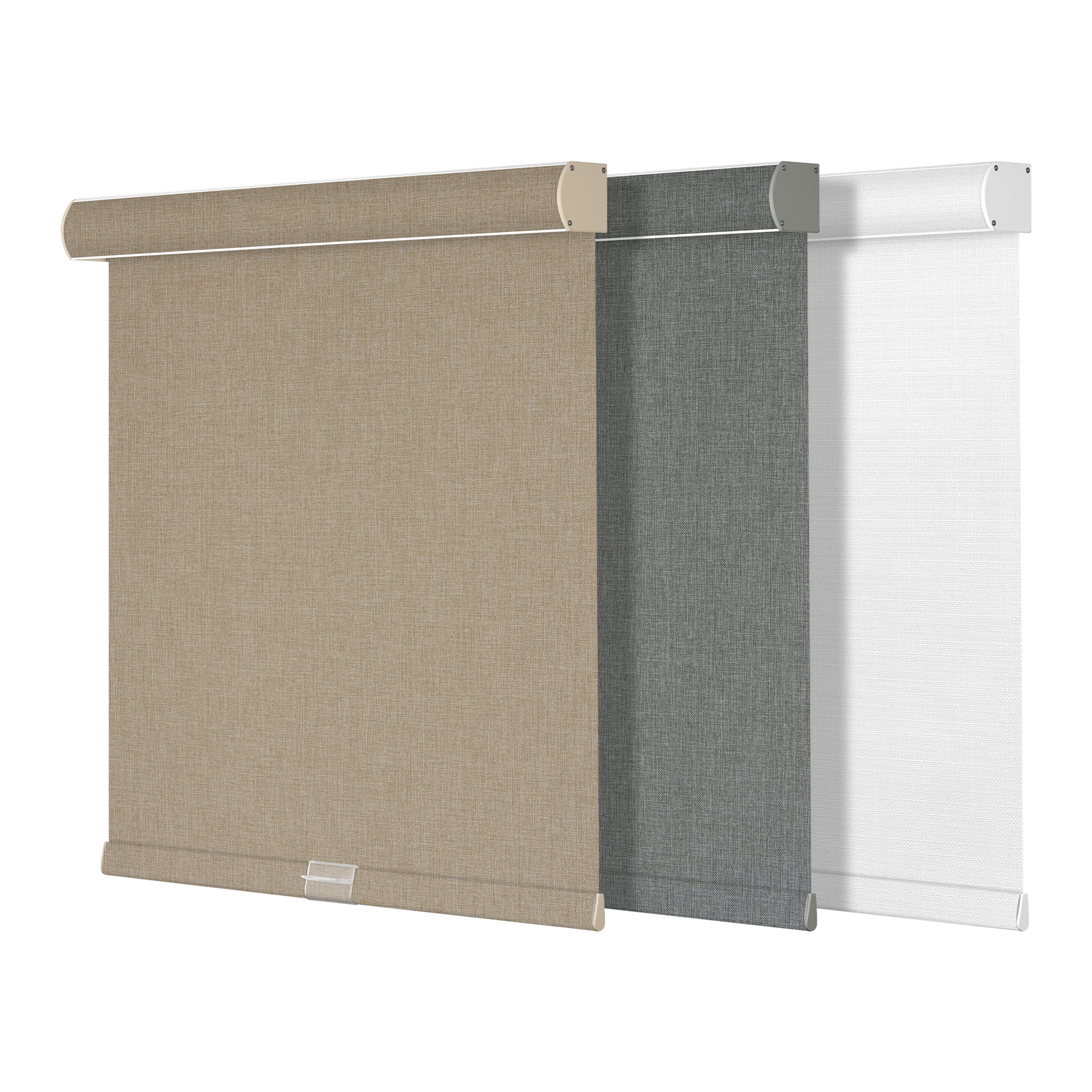 ZimJAHO Blackout Roller Shades for Windows,Cordless,Linen Fabric,Roller Blinds,Thermal Insulated ...