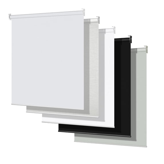 ZimJAHO Cordless Blackout Roller Shades for Windows, Inside Mount Pull ...