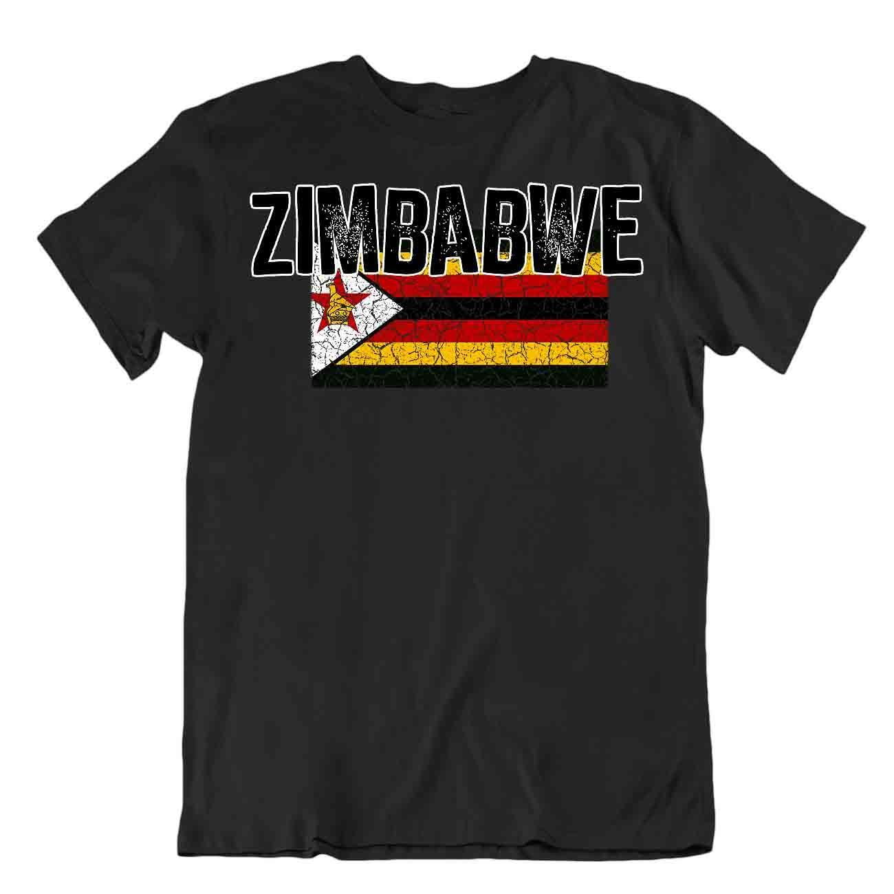 Zimbabwe Drapeau T-shirt souvenir voyage idée cadeau tourisme fierté ...