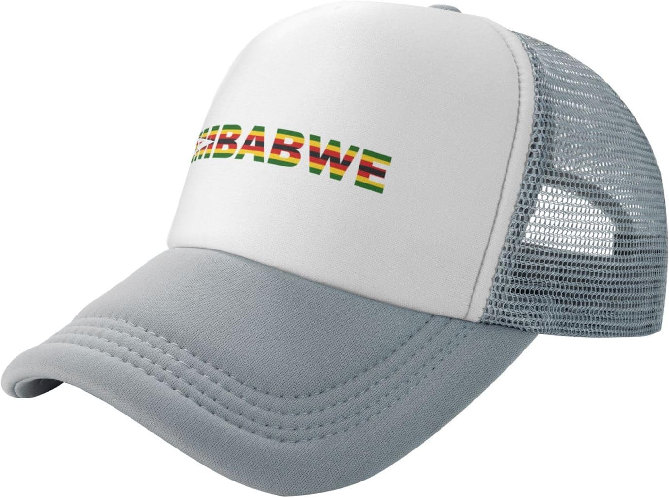 Zimbabwe Flag Zimbabwean Text Word Art Trucker Hats: Stylish Protection ...