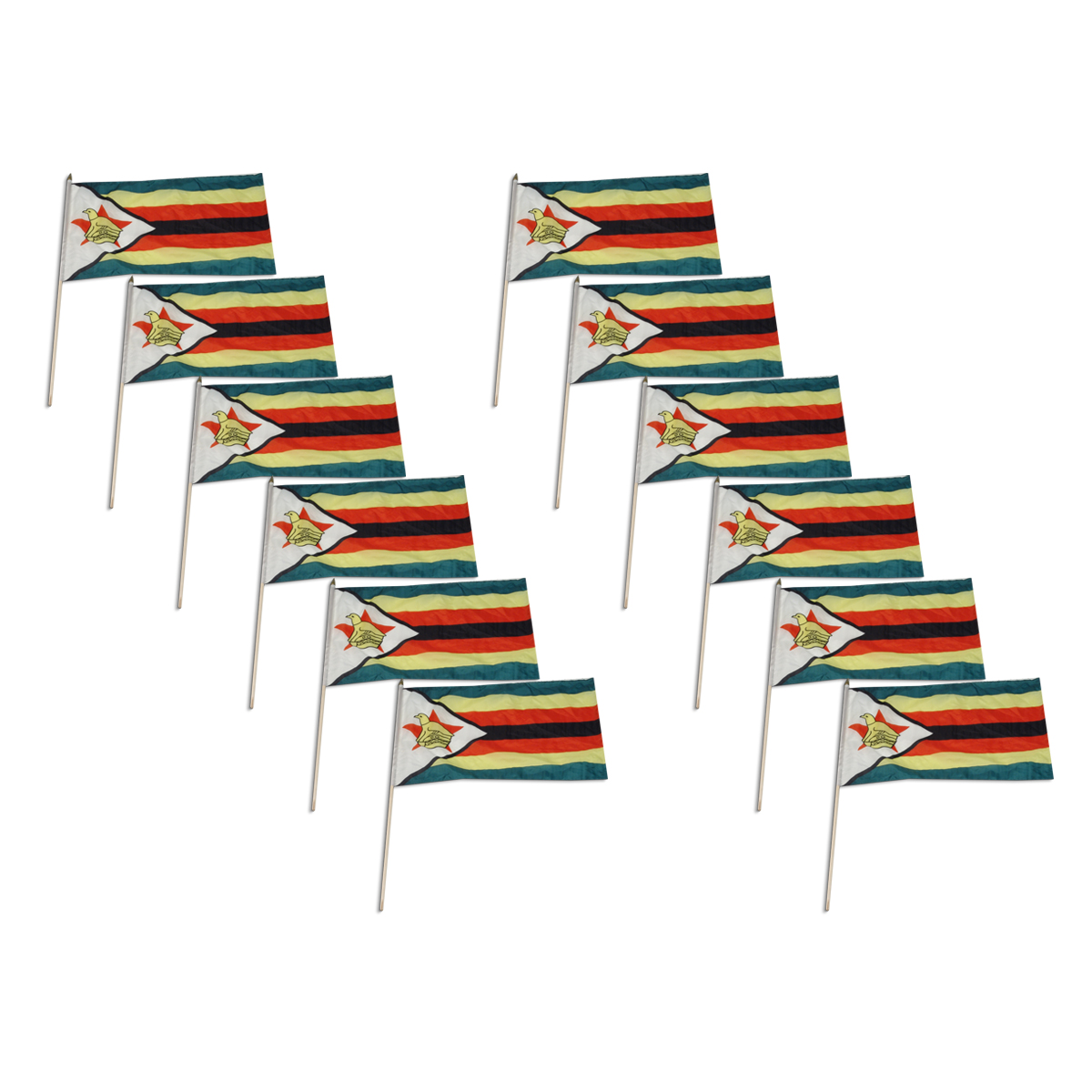 Zimbabwe flag 12 x 18 inch - 12 PK - Walmart.com