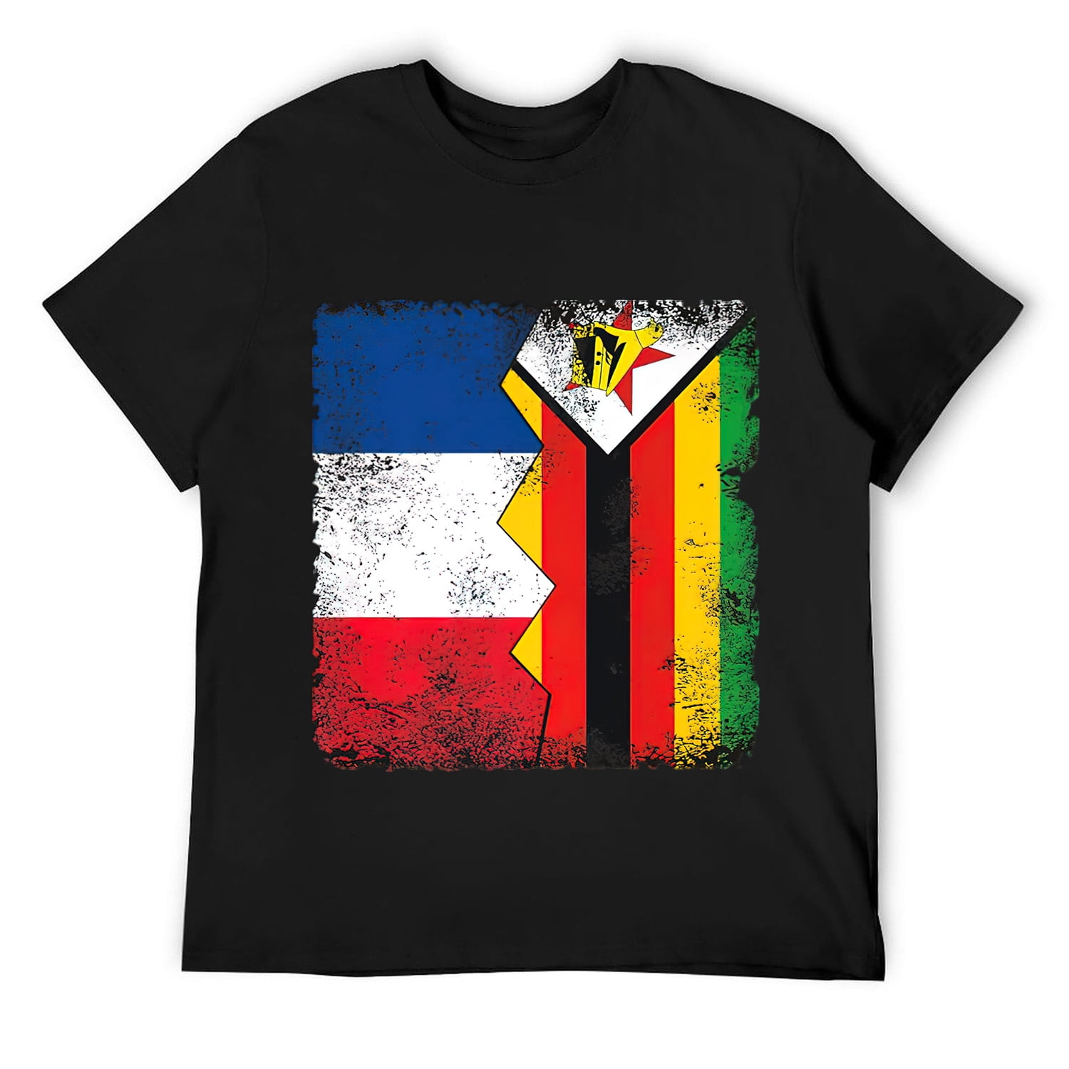 Zimbabwean Roots | Half French Flag | France Zimbabwe Kids T-Shirt ...