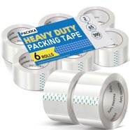 6 Rolls Shipping Packaging Box Packing Sealing Tape 1.6 mil 2" x 55 ...