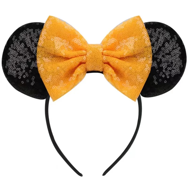 Ziming 9.5 cm Big Size Black Mouse Ears Headband For Girls 5