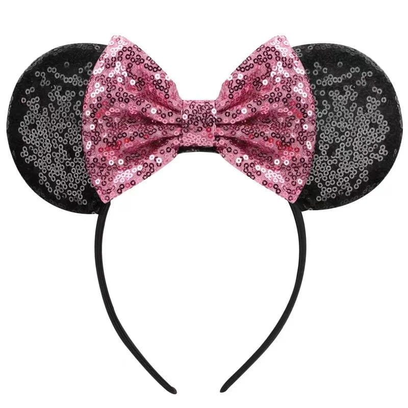 Ziming 9.5 cm Big Size Black Mouse Ears Headband For Girls 5