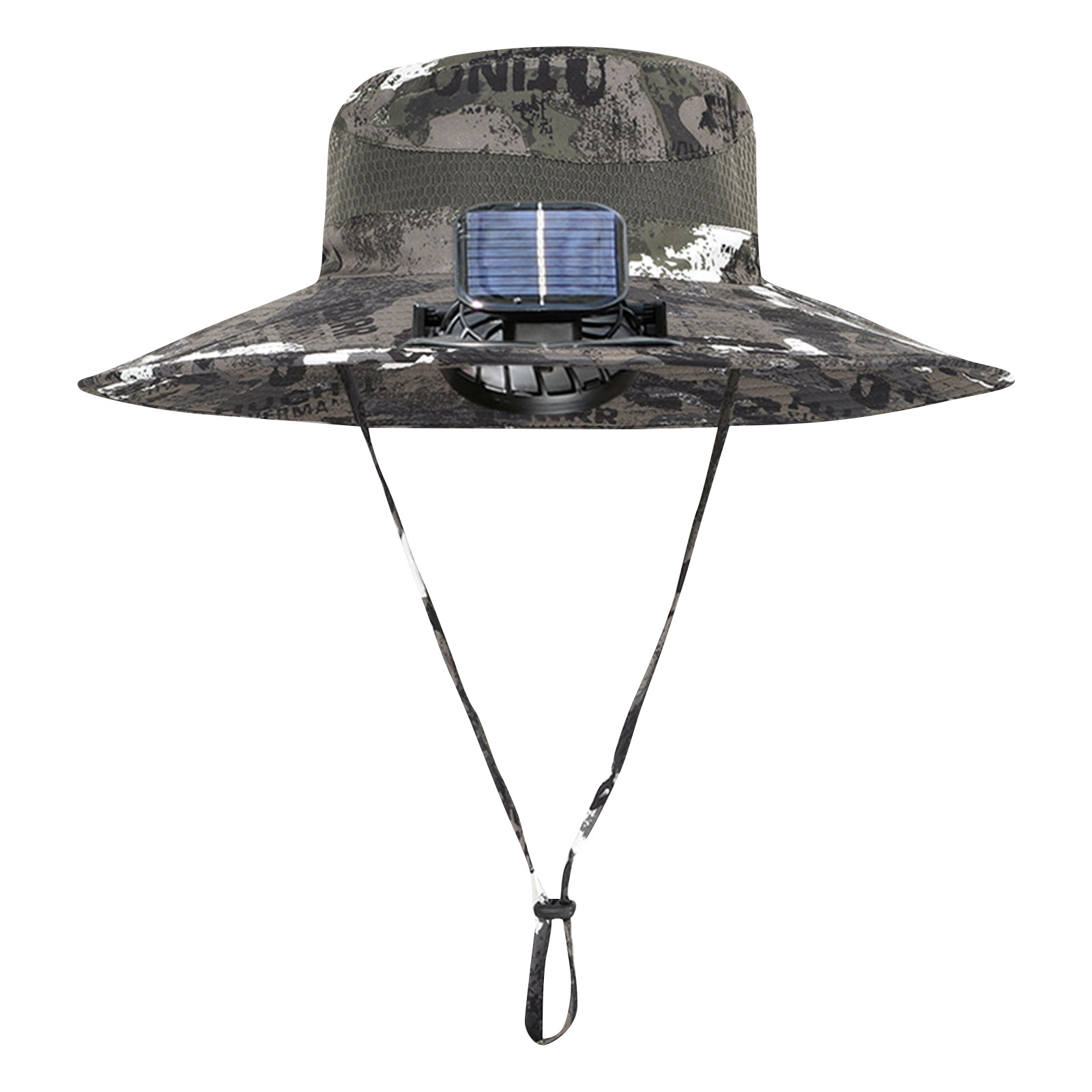 Zimjoy Hat with Fans Solar Power, Outdoor Wide Brim Sun Hat with 1 ...