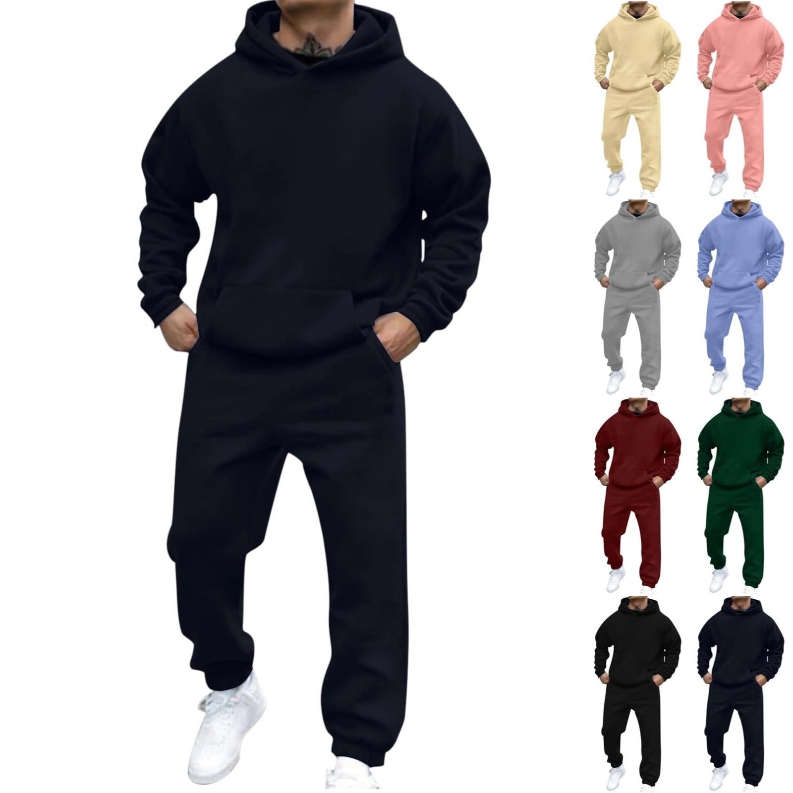 Zimjoy Mens Track Suits 2 Piece Set Sports Mens Sweatsuits 2 Piece Set ...