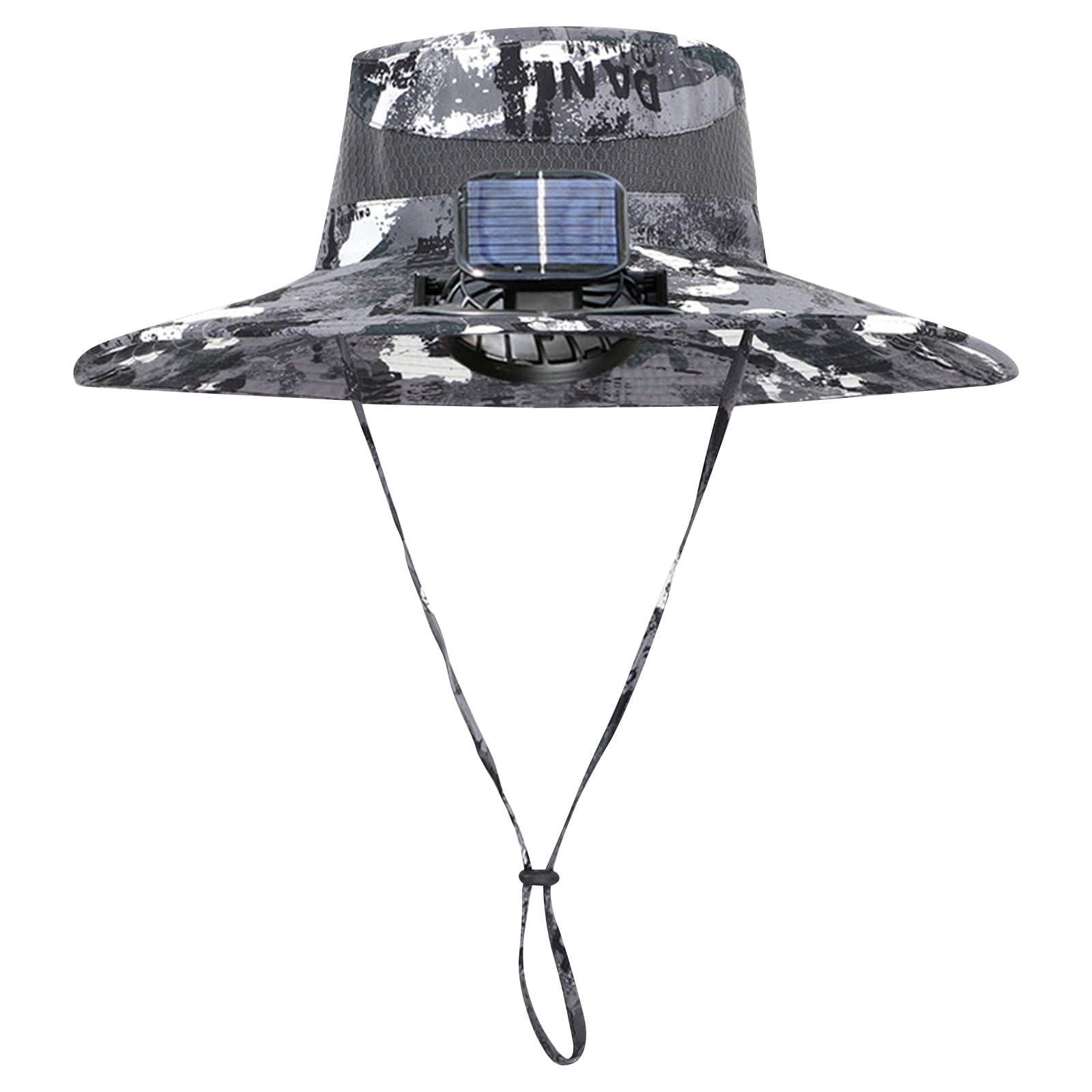 Zimjoy Solar Fan Hat Wide Brim Solar Fan Hat Outdoor Sun Hats for Men ...