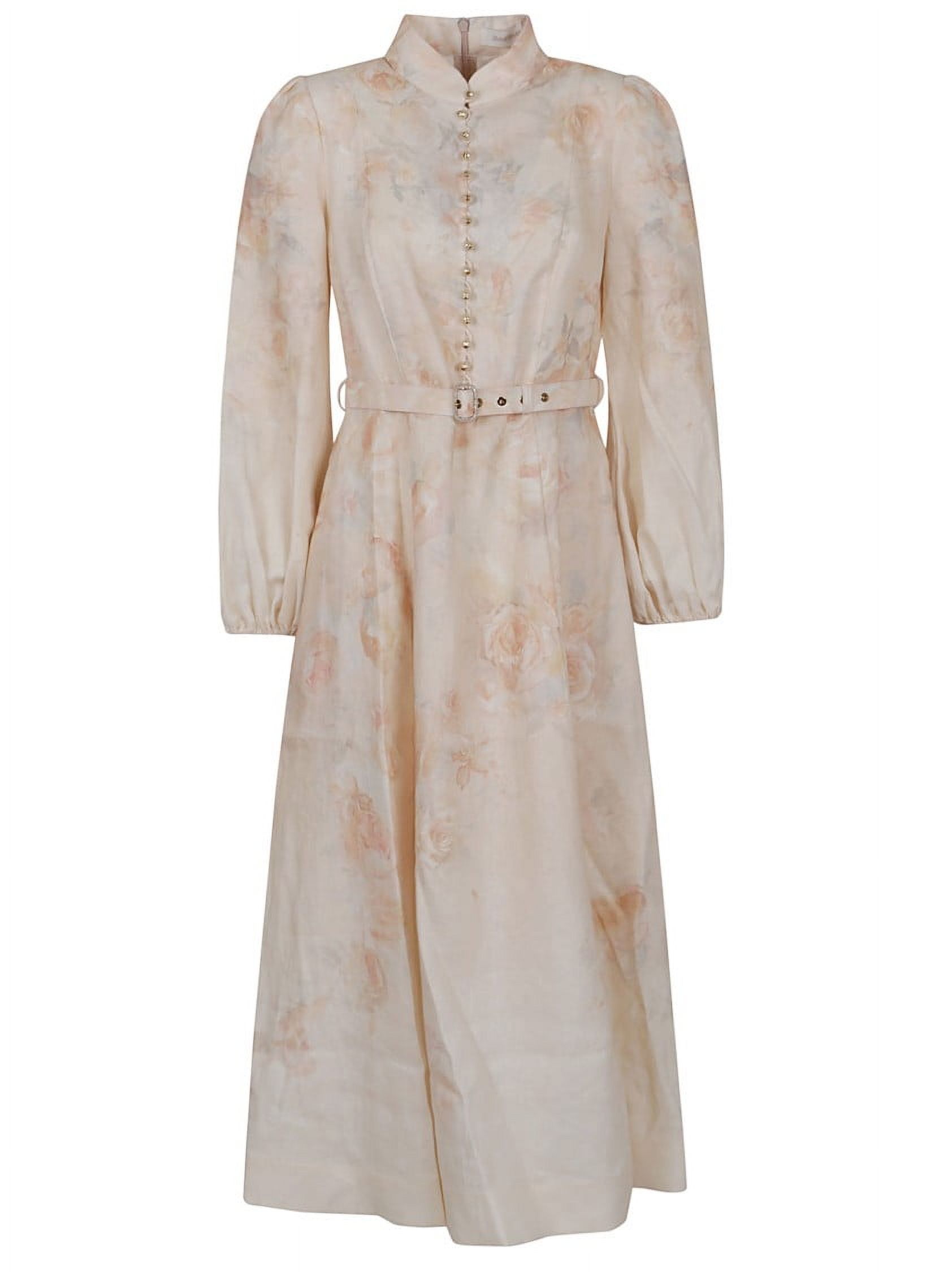 Zimmermann Women's Floral Pattern Maxi Dress Neutrals Sizes 000-7 ...
