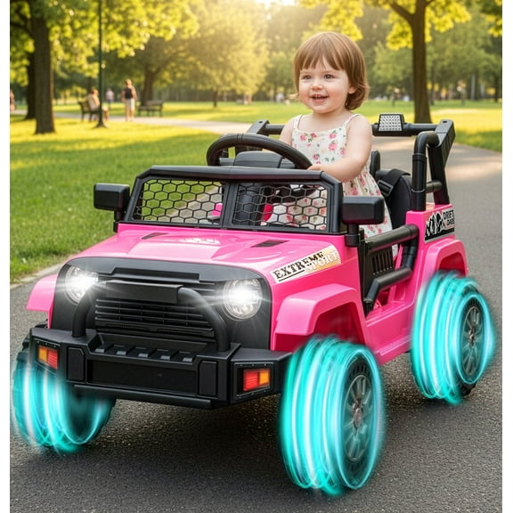 YEMOFAJIA 24V Kids Ride on Car, 2-Seater with Parent Remote Control ...