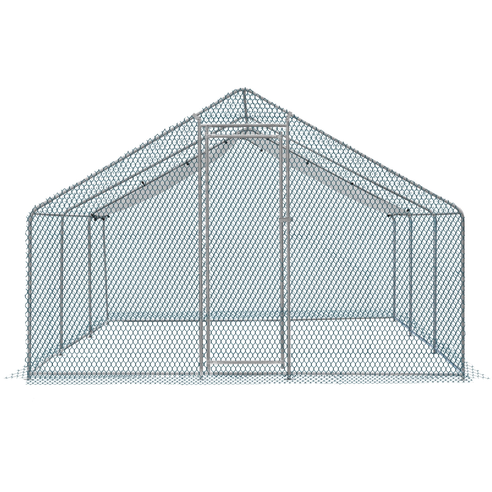 Zimtown 13 x 10 ft Chicken Coop Large Metal Chicken Cage House Hen ...