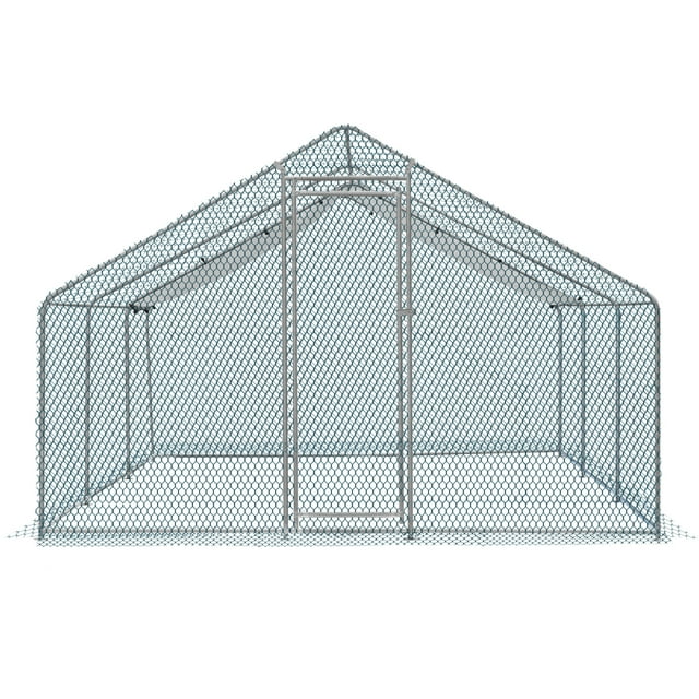 Zimtown Large Metal Chicken Cage Coop 13x10 ft with Walk-Run Design for ...
