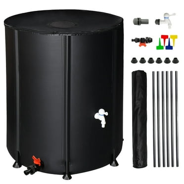 WaterPrepared 55 Gal Stackable Design Utility Water Tank with Large Cap ...