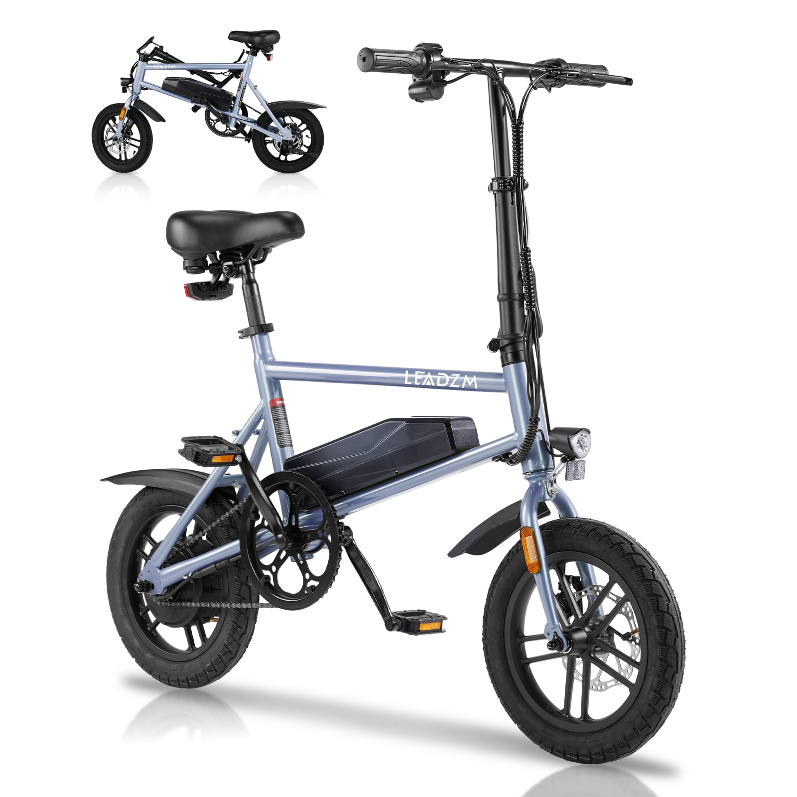 Zimtown Electric Bike 550W 36V, 14' Ebike for City Commuter Large Size ...