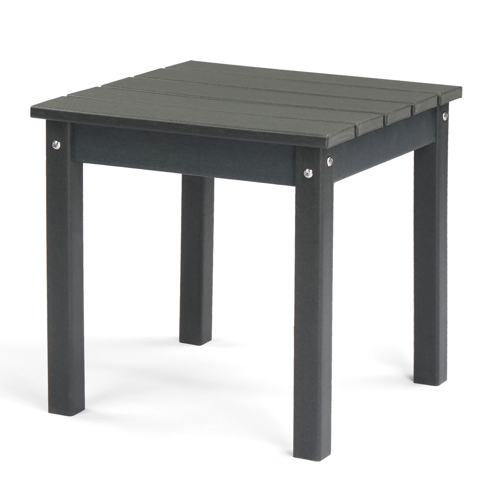 Zimtown 17.7x17.7in Square HDPE Outdoor Side Table for Patio, Indoor ...
