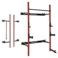 Zimtown 2'' x 2'' Folding Wall Mounted Squat Rack, 1000 Pounds Capacity ...