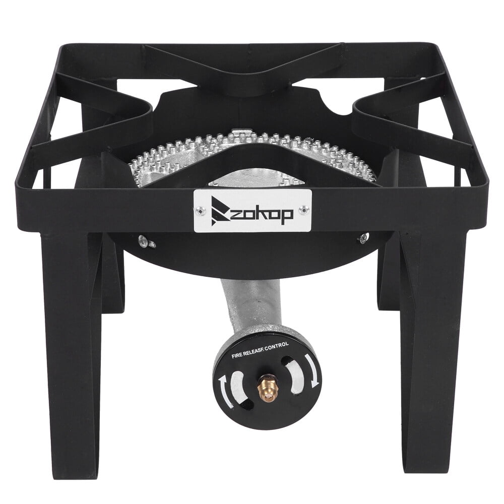 Zimtown 200,000 BTU Propane Square Single Burner 0-20 PSI Adjustable ...