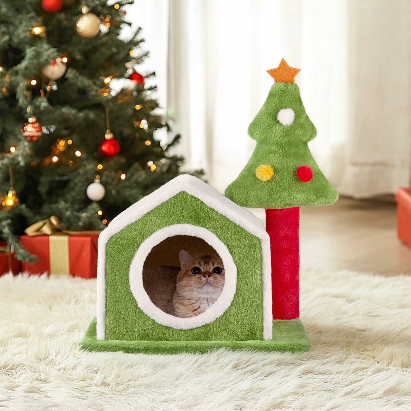 Zimtown 22in Cat Tree Christmas Tree for Indoor Cats - Walmart.com