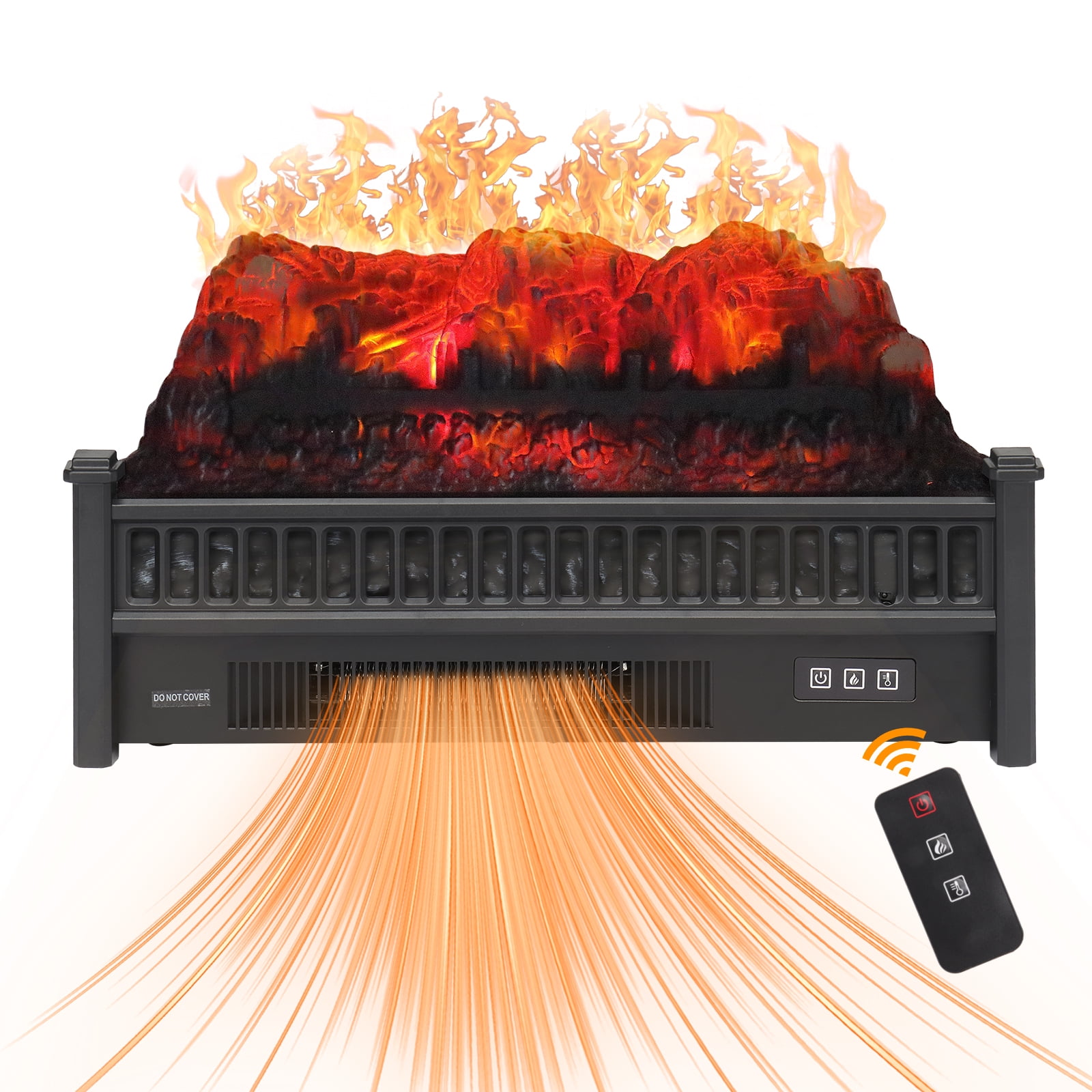 Zimtown 23" 1400W Electric Fireplace Logs Heater FreeStanding Fire ...