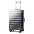 Zimtown 24" Luggage with Hardside Spinner Wheels, Checked-Medium TSA ...