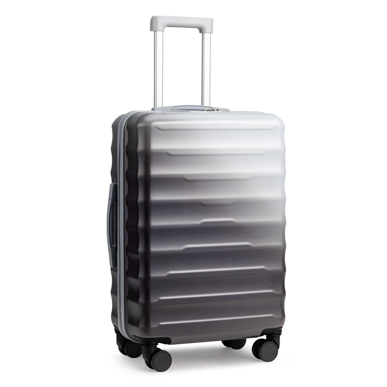 Zimtown 24" Luggage with Hardside Spinner Wheels, Checked-Medium TSA ...