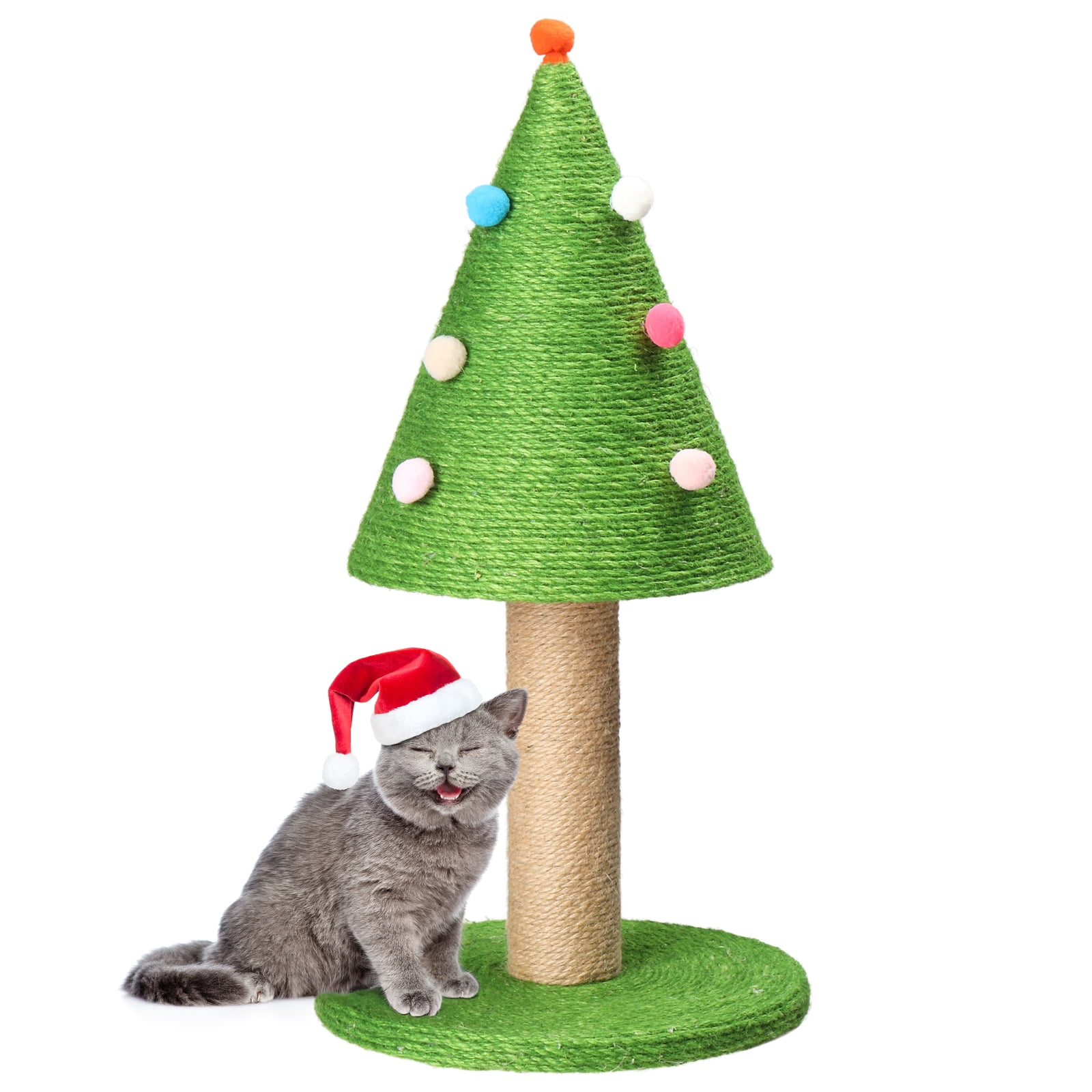 Zimtown 25in Cat Tree Christmas for Indoor Cats with Scratching Posts ...