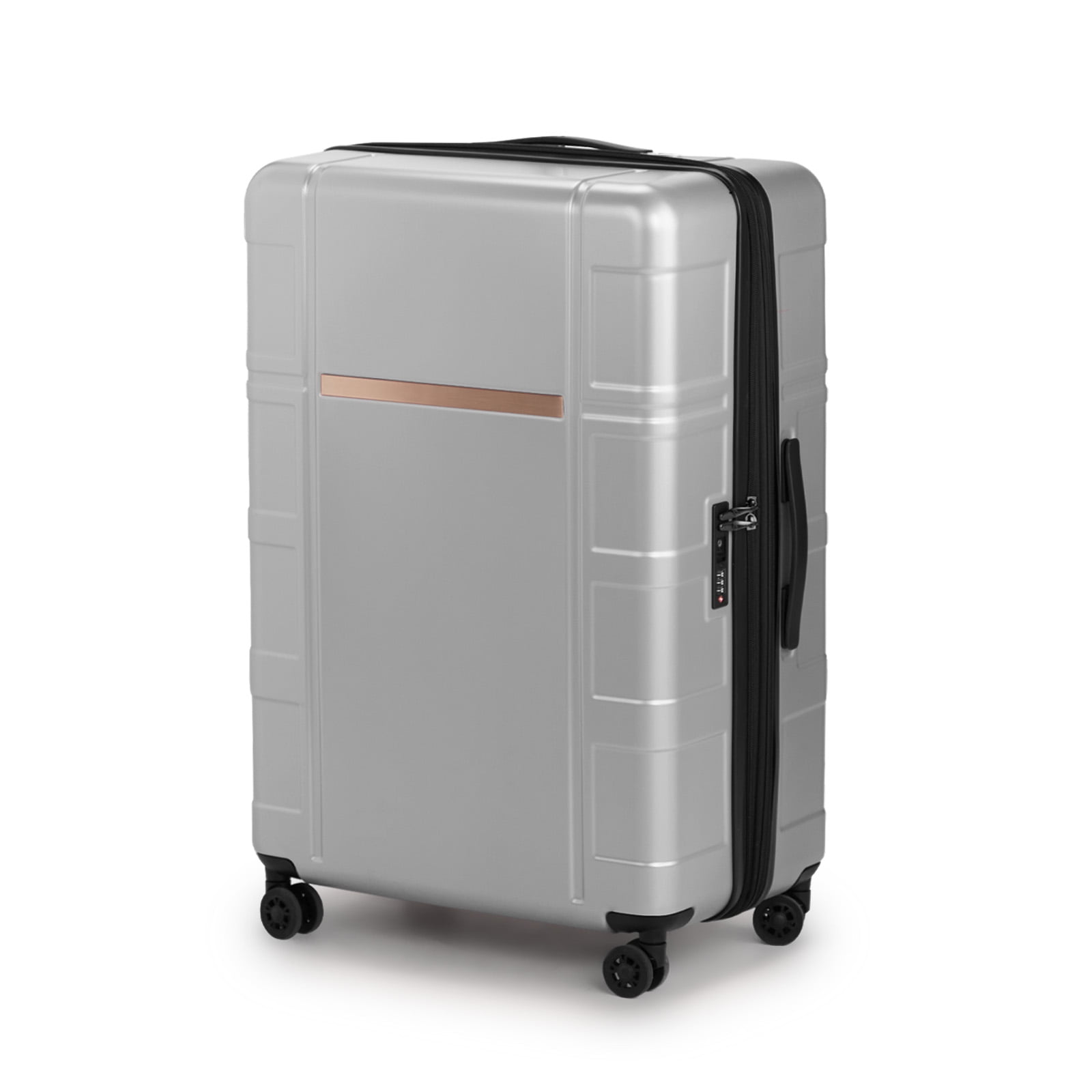 Zimtown 28" Checked Luggage, Expandble Hardside Suitcase with Spinner ...