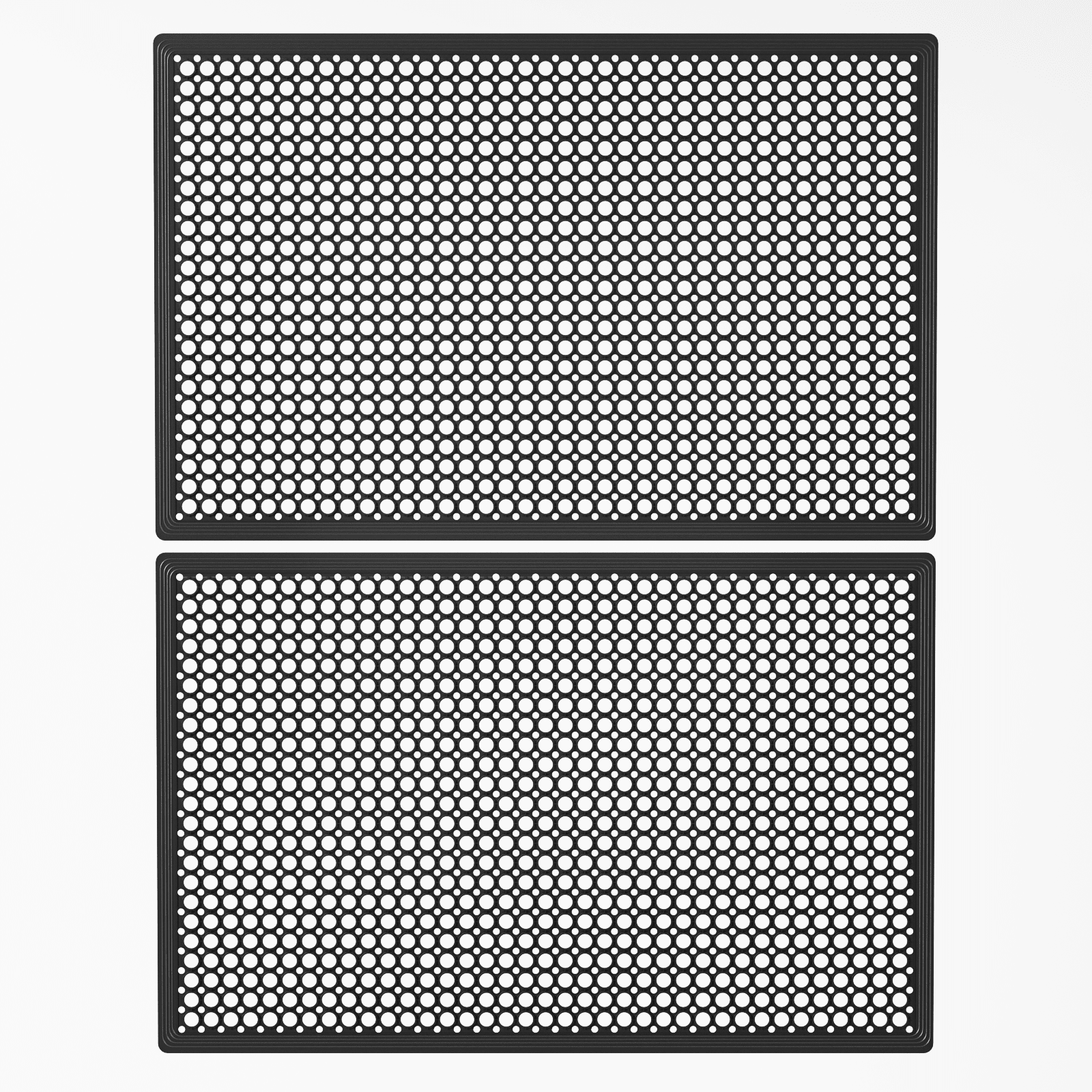 Zimtown 2PCS Indoor/Outdoor Heavy Duty Rubber Floor Mat, 36" x 60 ...