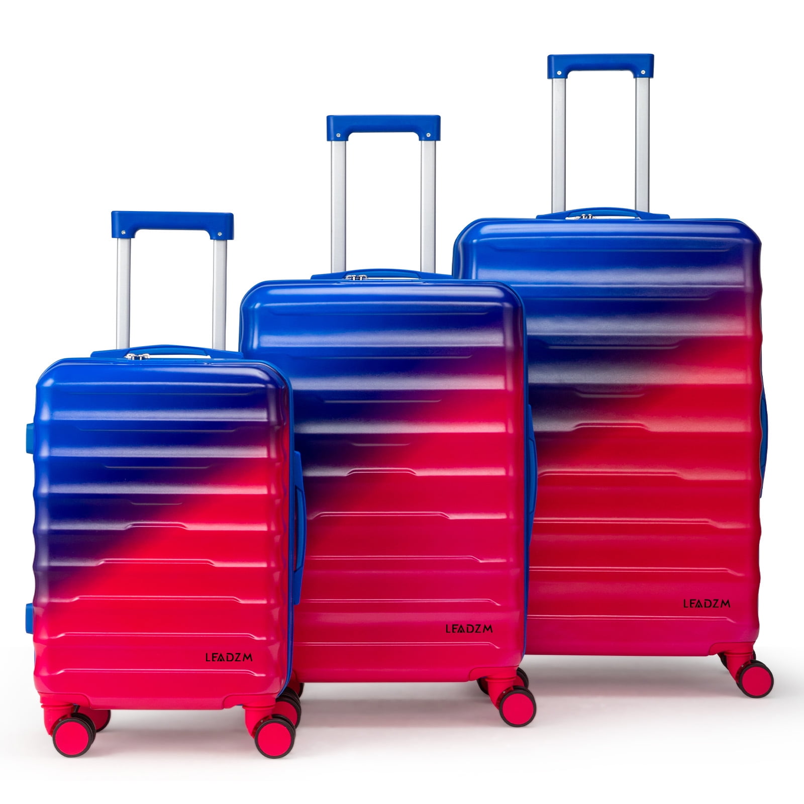 Zimtown 5-Piece Luggage Sets with USB Port, Hardside Expandble Suitcase ...