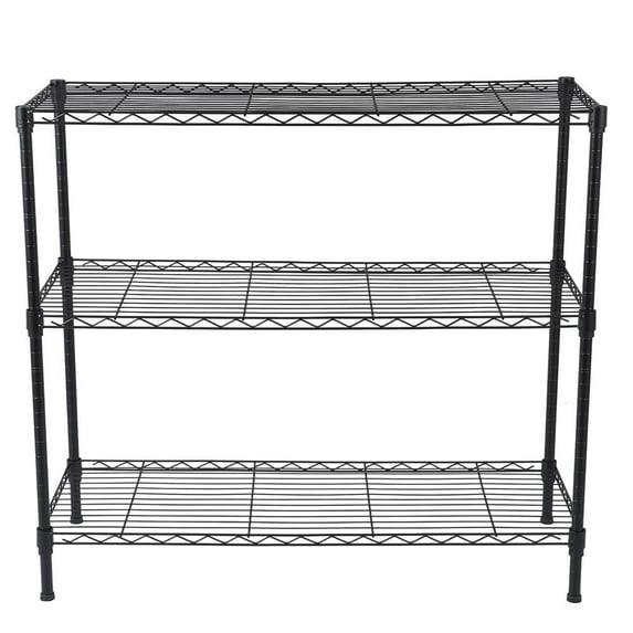 Zimtown Steel 3-Shelf Adjustable Storage Rack, Heavy Duty Wire Unit ...