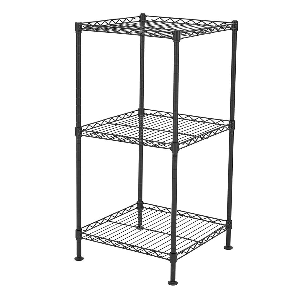 Zimtown Heavy Duty 3-Tier Chrome Metal Shelf, Freestanding Storage Rack ...