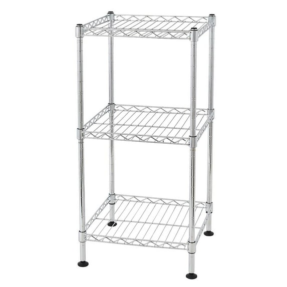 Zimtown 3-Tier Adjustable Wire Shelving Unit, Steel Storage Organizer ...