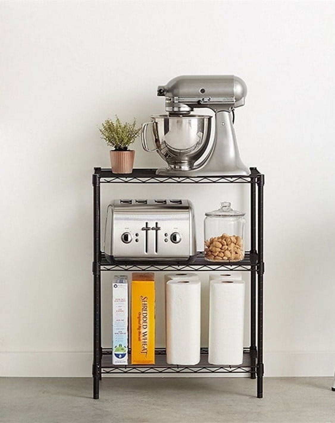 Zimtown 3-Tier Wire Shelving Rack Unit Garage Kitchen Storage Organizer ...