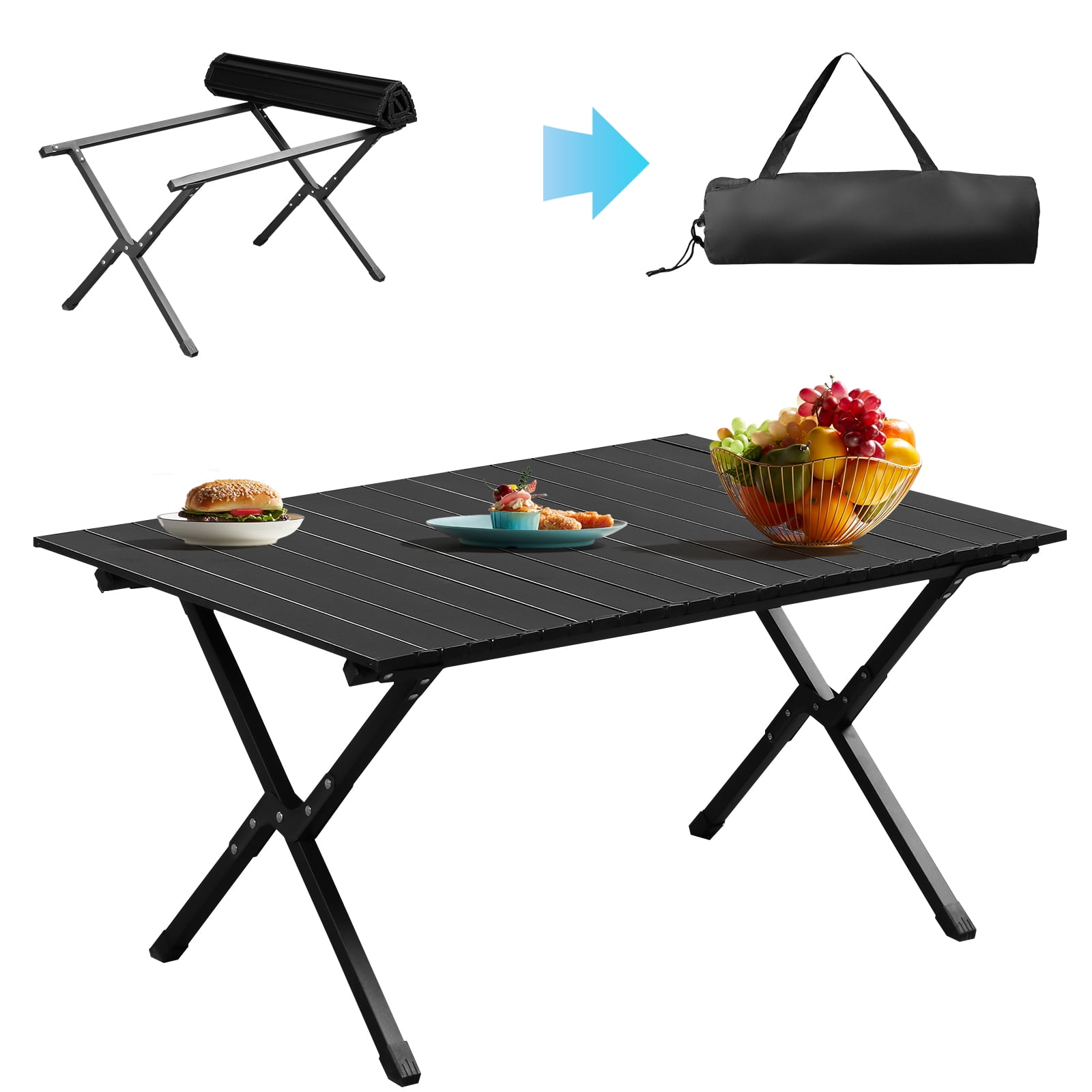 Zimtown 34" Camping Table, Portable Folding Picnic Table, Lightweight ...
