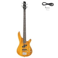 Costway Black Full Size 4 String Electric Bass Guitar PACKAGE with ...