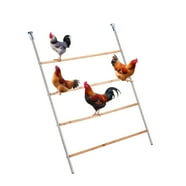 Ruike Sturdy Wooden Chicken Perch Toy with Metal Ground Stake - Coop ...