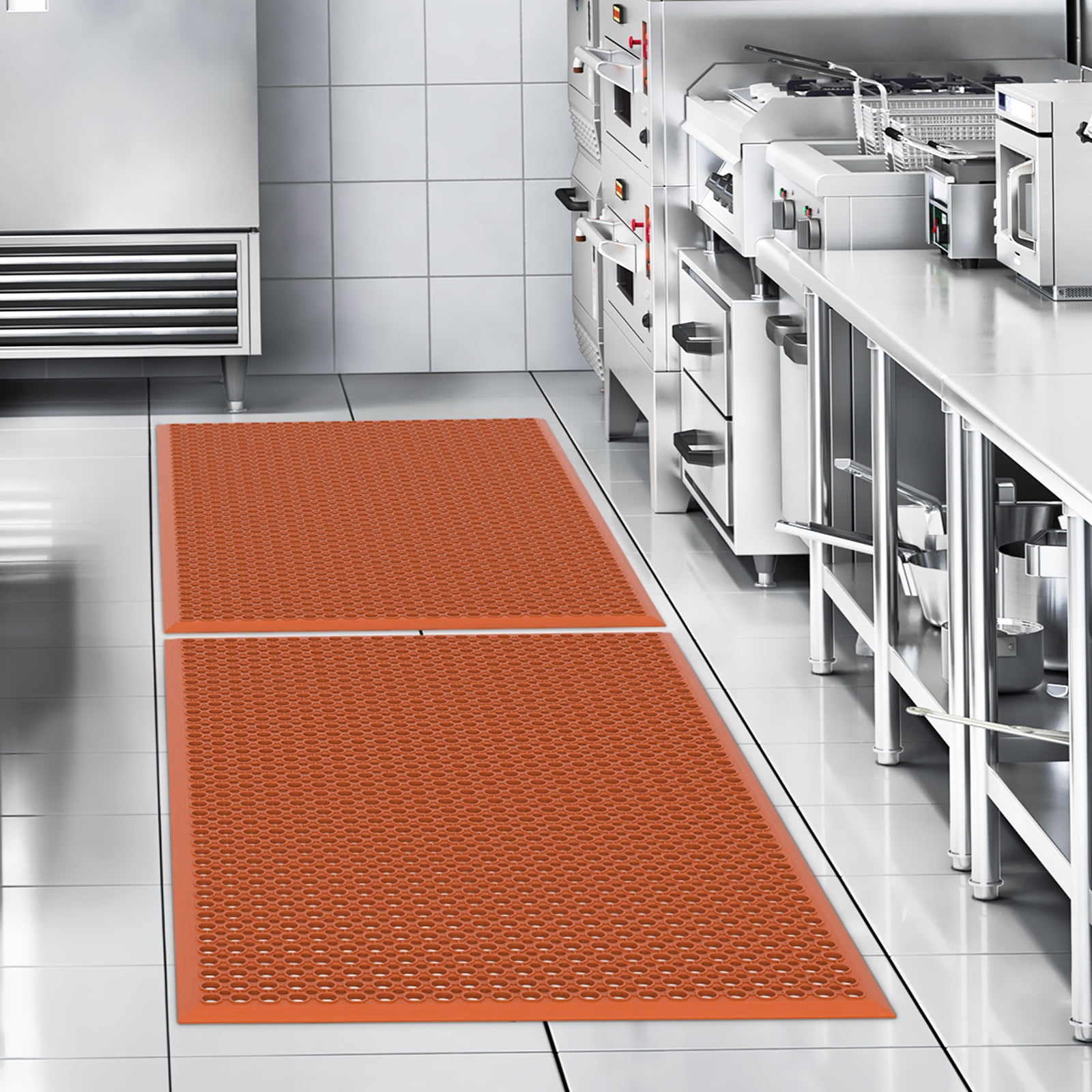 Zimtown 60"x36" Rubber Mat, Anti-Fatigue & Non-Slip for Restaurant ...