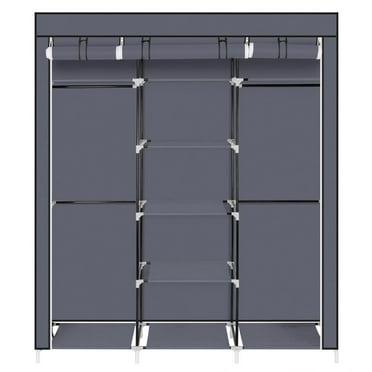 Ktaxon 67" Clothes Closet Portable Wardrobe Clothes Storage Rack 12 ...