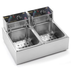 Zimtown 6L 2500W Electric Deep Fryer, Stainless Steel, Timer ...