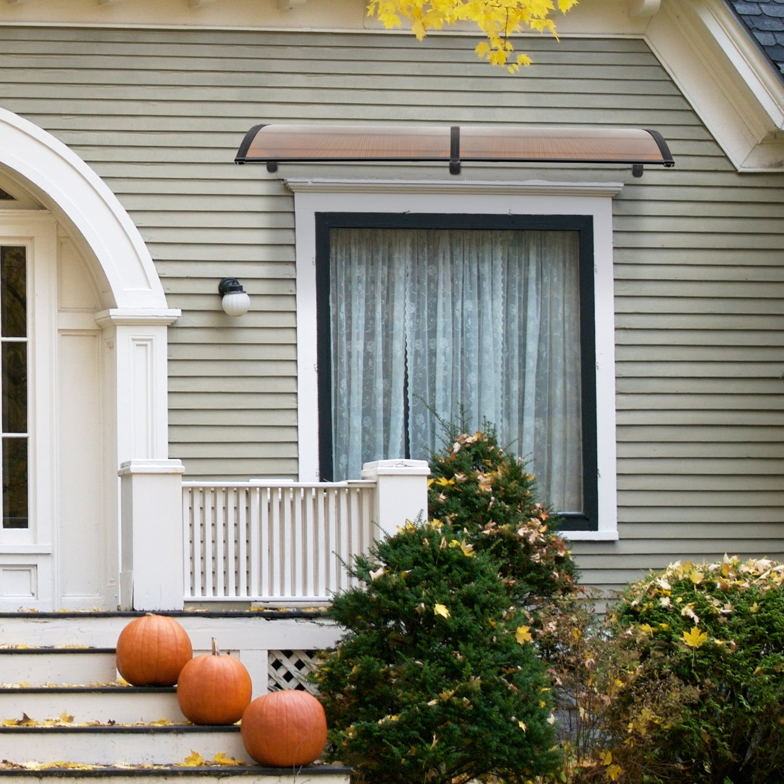 Zimtown 78"X37.4" Awning Outdoor Patio Rain Cover Garden Eaves Canopy ...