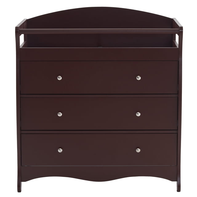 Zimtown 3-Drawer Baby Changing Table with Storage, Infant Diaper ...