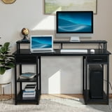 Zimtown Computer Desk with 2 Power Outlets&USB, Adjustable Lighted ...