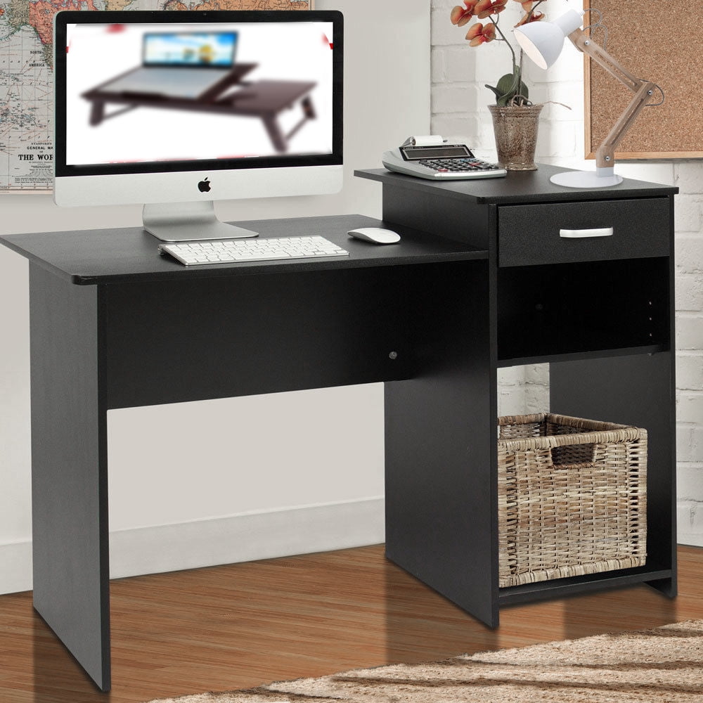 Zimtown Home Office Laptop Table, Compact Work Desk with Storage Drawer ...