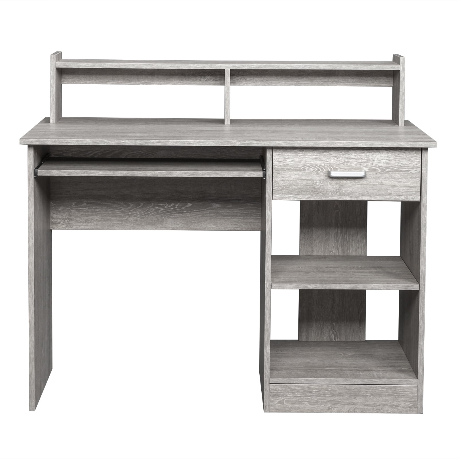 Zimtown Computer Gaming Desk with Desktop Storage Rack& Adjustable ...