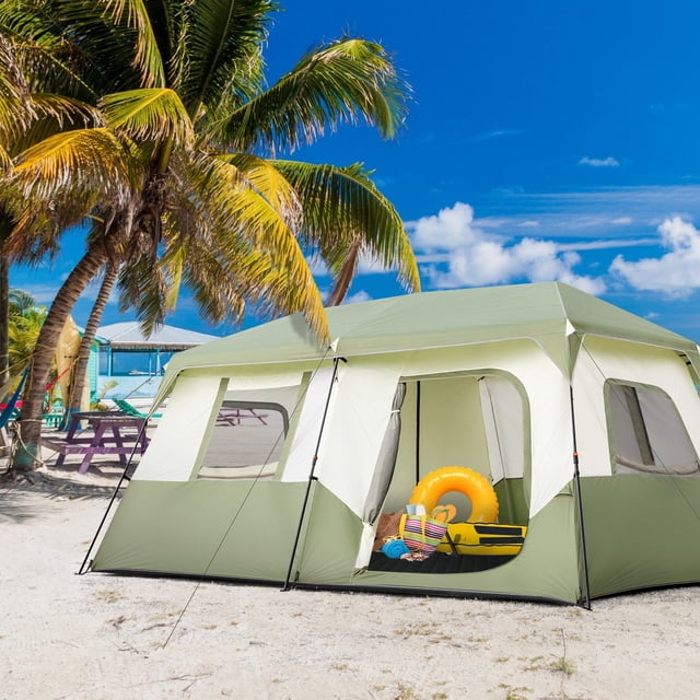 Zimtown Family Tent 8 Person Instant Cabin Tent for Outdoor, Picnic ...