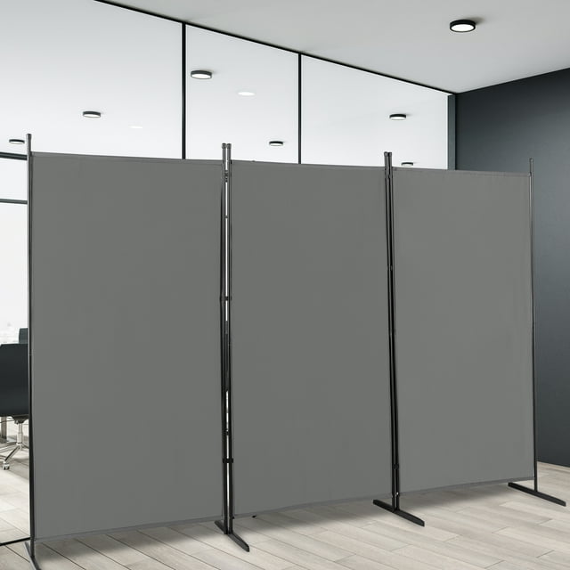 Zimtown Folding Privacy Screen Three Folding Panel Partition Free ...
