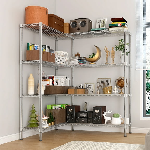 72/60-Inch 5-Tier Heavy Duty Metal Shelving Unit - 2000LBS Capacity ...