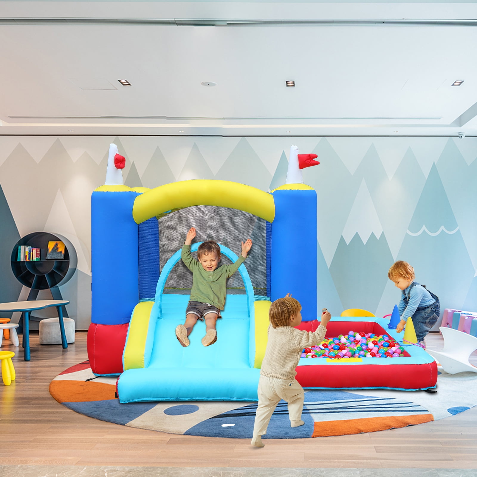 Zimtown Macaron Bounce House, Inflatable Bounce Castle with Blower for ...